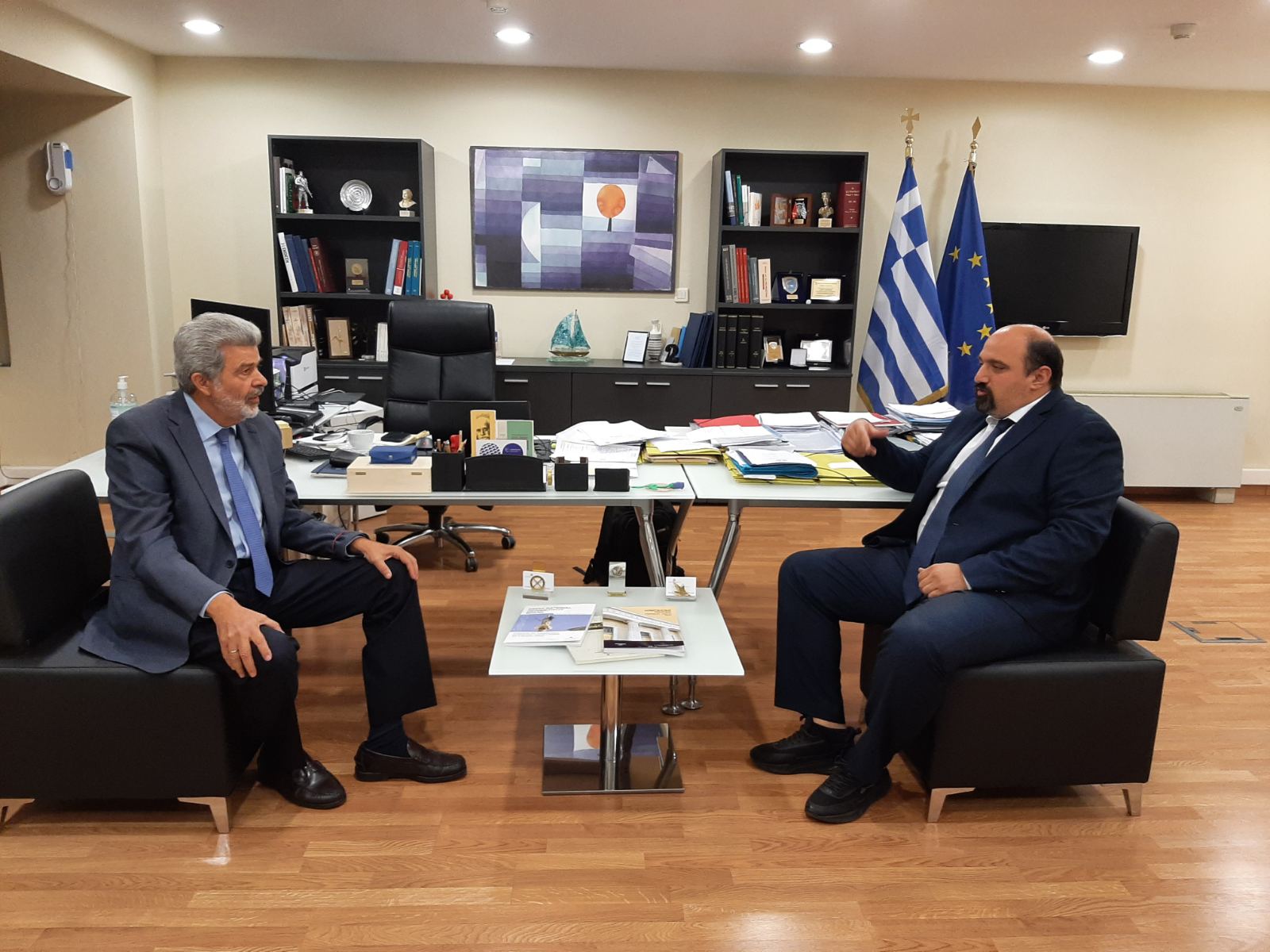 Συνάντηση Τριαντοπουλου - Μαραβέγια στην Αθήνα - InKefalonia