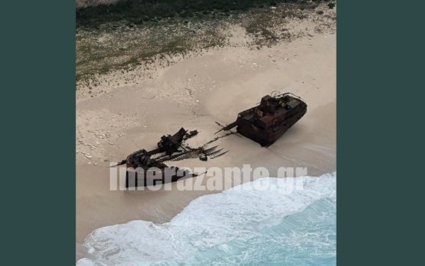 Ζάκυνθος: Τίτλοι τέλους για το Ναυάγιο! Δυτικοί άνεμοι ''αποτελείωσαν ...